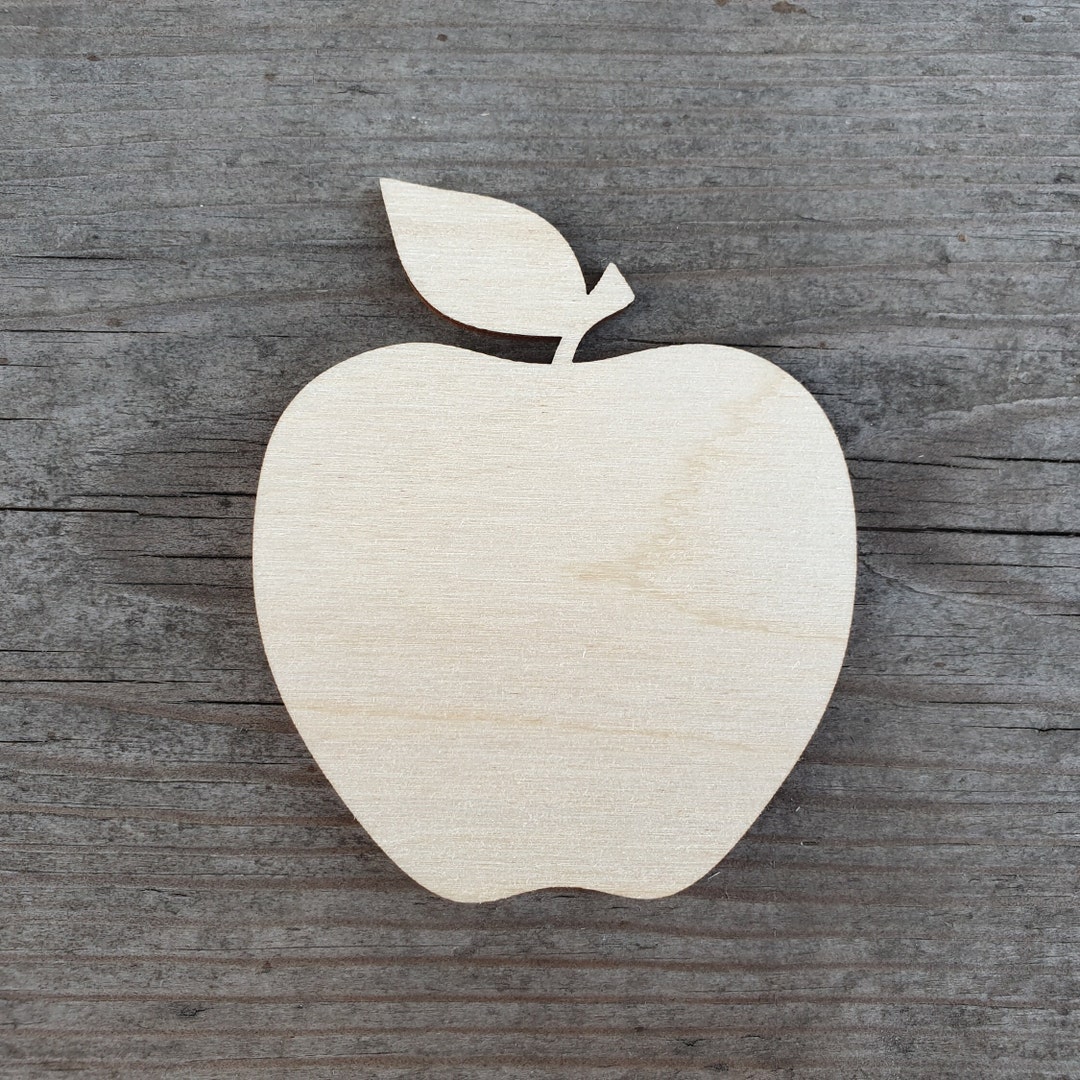 Apple Shape, MULTIPLE SIZES, Apple Cut Out, Laser Cut Apples ...