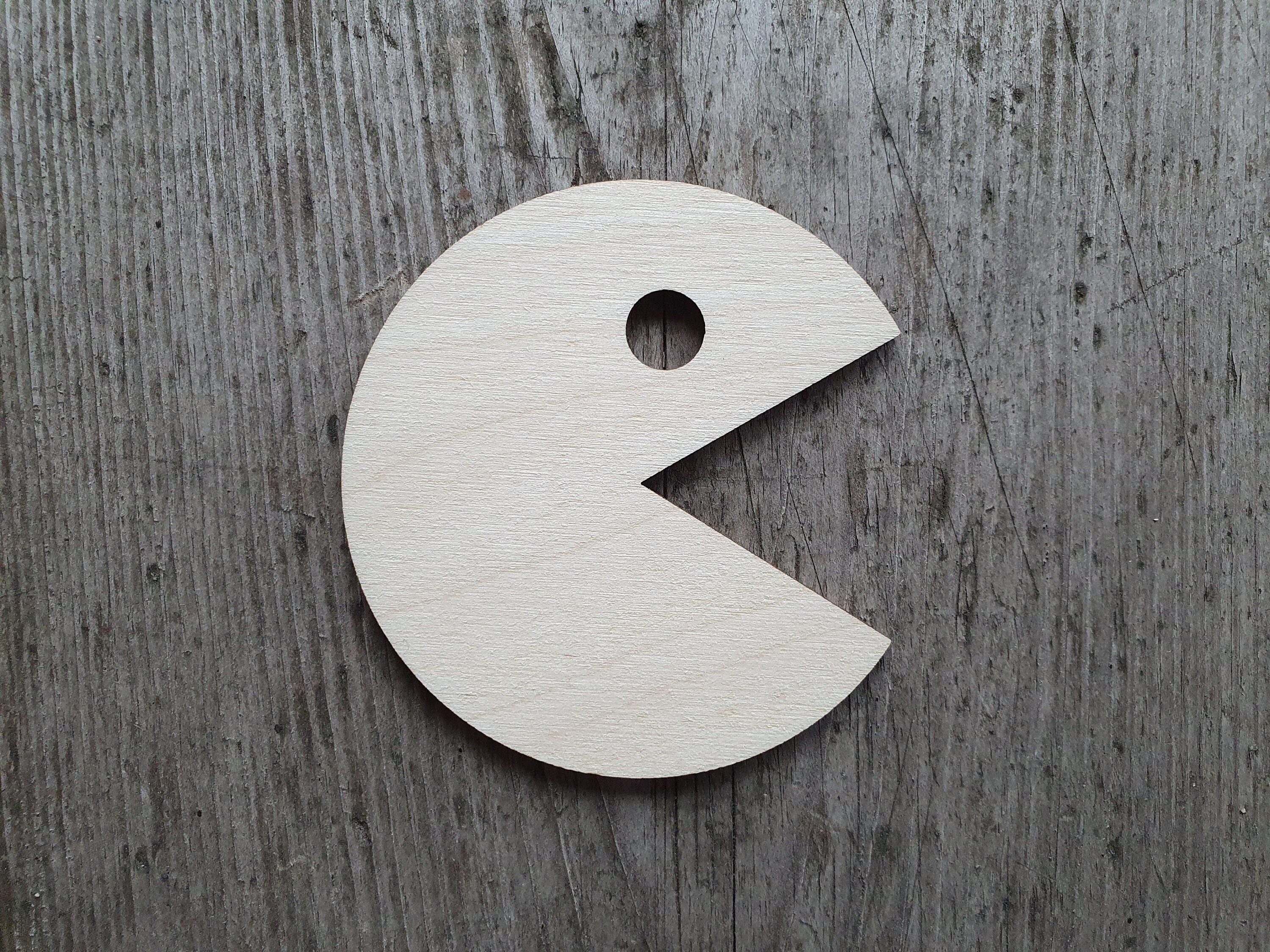 Pac Man Shape 3 20 Wooden Pacman Cut Out - Etsy