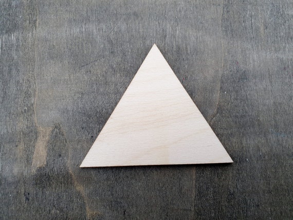 Triangle shape 3 20 Triangle cut out Wooden | Etsy