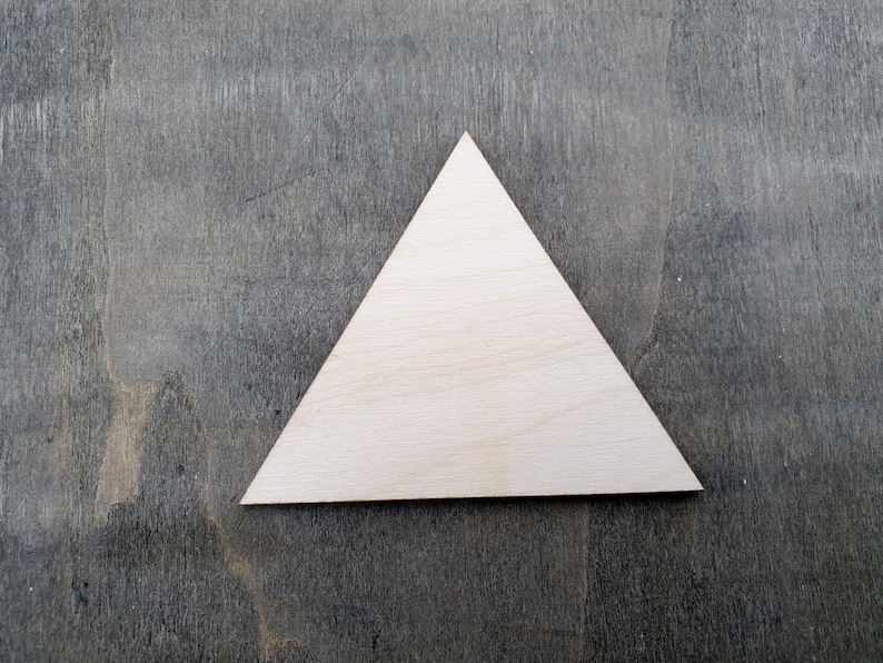 Triangle Shape 3 20 Triangle Cut Out Wooden - Etsy