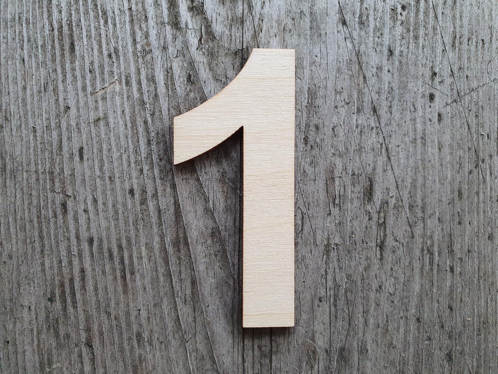 Number 1 Shape MULTIPLE SIZES Laser Cut Unfinished Wood - Etsy