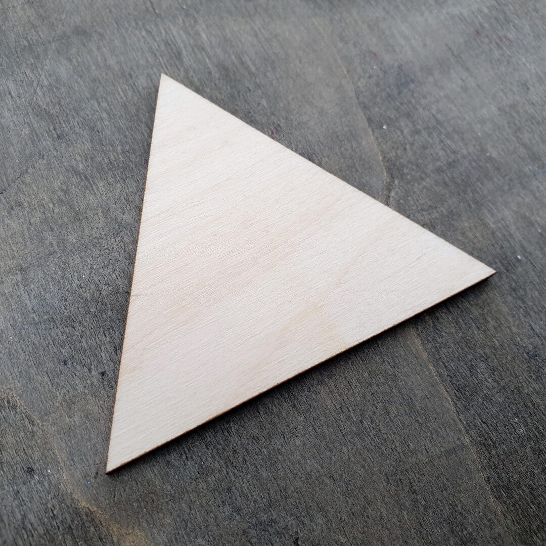 Triangle Shape, 3" - 20" , Triangle Cut Out, Wooden Cut Out Geometric ...