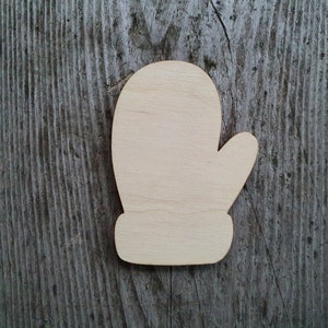 Mitten Shape, 3 20, Winter Mitten Cut Out, Wooden Cutout Shapes for ...