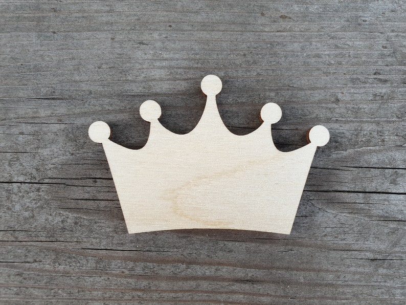 Crown Shape 3 20 Princess Crown Cut Out Laser Etsy