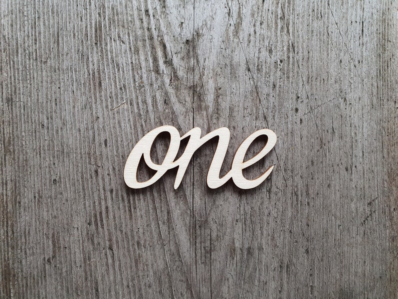 ONE Word Cut Out 3 20 Laser Cut Wooden Cutout - Etsy