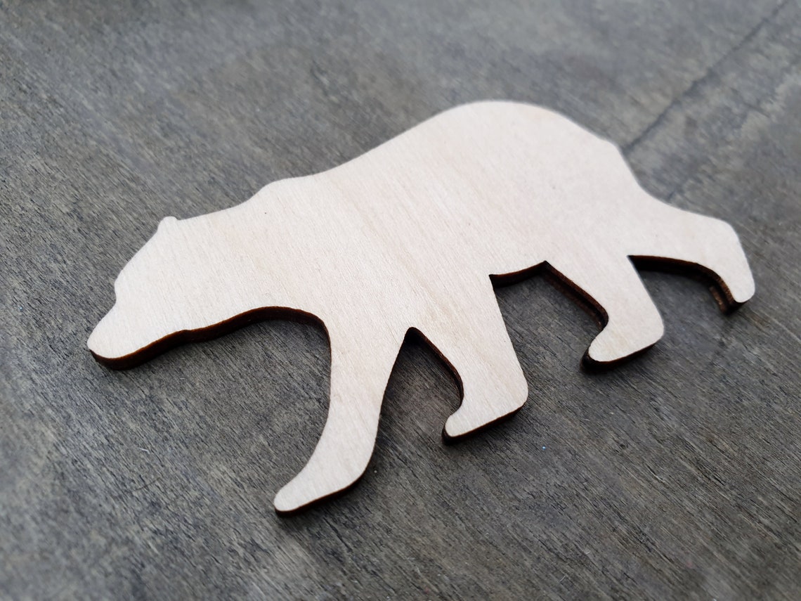 Polar Bear Shape MULTIPLE SIZES Polar Bear Cut Out | Etsy