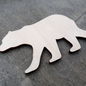 Polar Bear Shape, MULTIPLE SIZES, Polar Bear Cut Out, Unfinished Wood ...