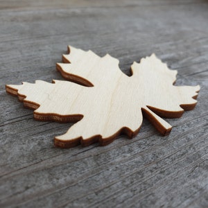 Laser-cut Wooden Maple Leaf Shape for DIY Craft Projects - Maple Leaf ...