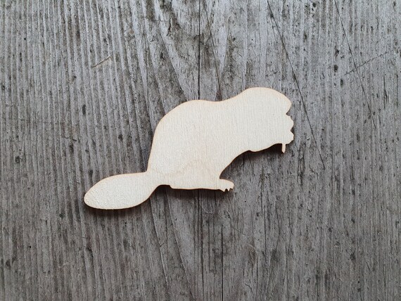 Beaver shape 3 20 Laser Cut Unfinished Wood | Etsy