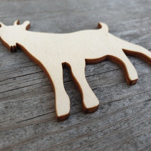 Goat Shape, MULTIPLE SIZES, Goat Cut Out, Laser Cut, Unfinished Wood ...