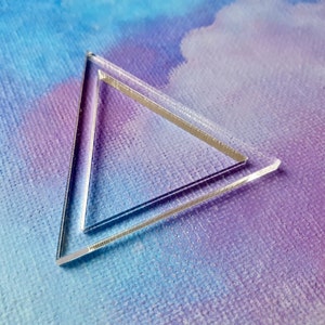 Acrylic Triangle Outline Shape, Triangle Cutouts, Acrylic Triangle ...