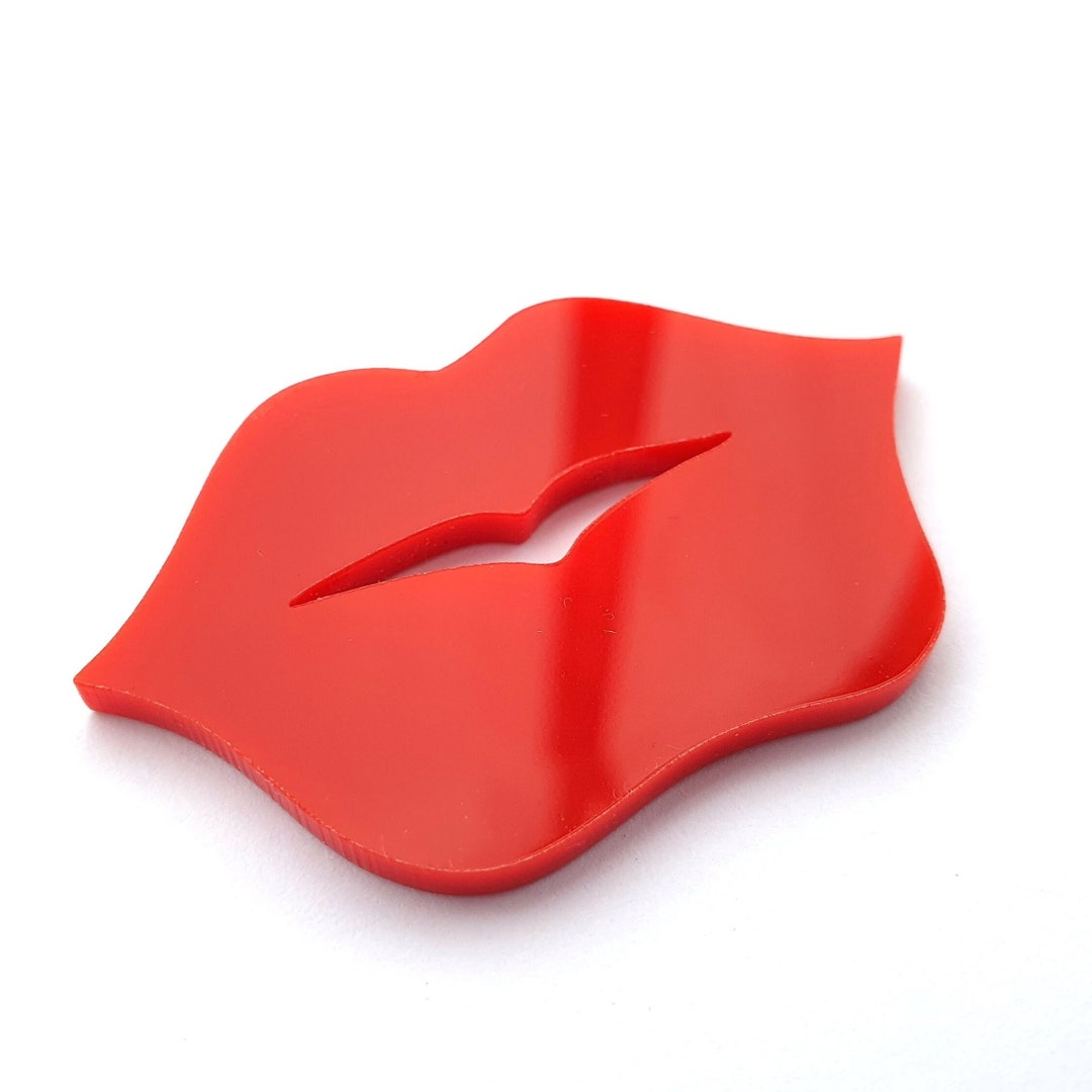 Laser-cut Acrylic Lips Shape - Acrylic Lips Cutouts - Red Acrylic Lips ...