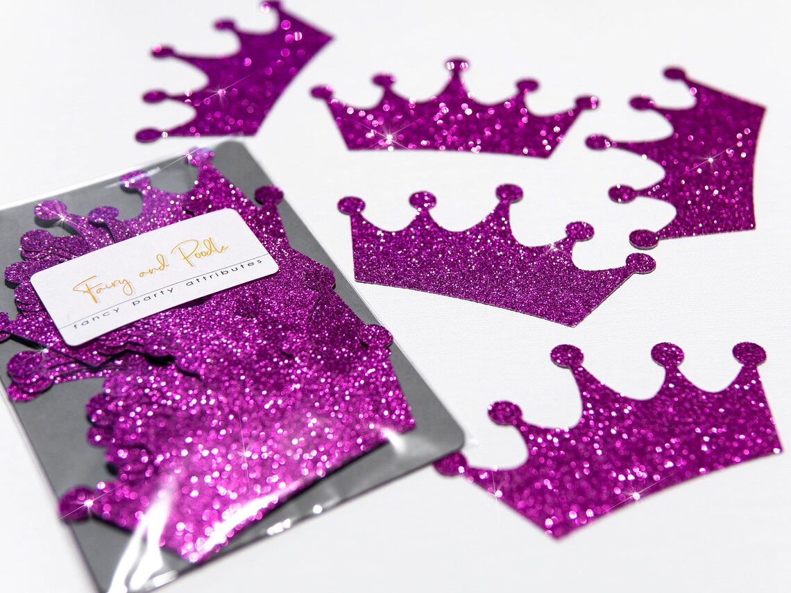 Glitter Crown Crown Cut Out Paper Crown Choose SIZE | Etsy
