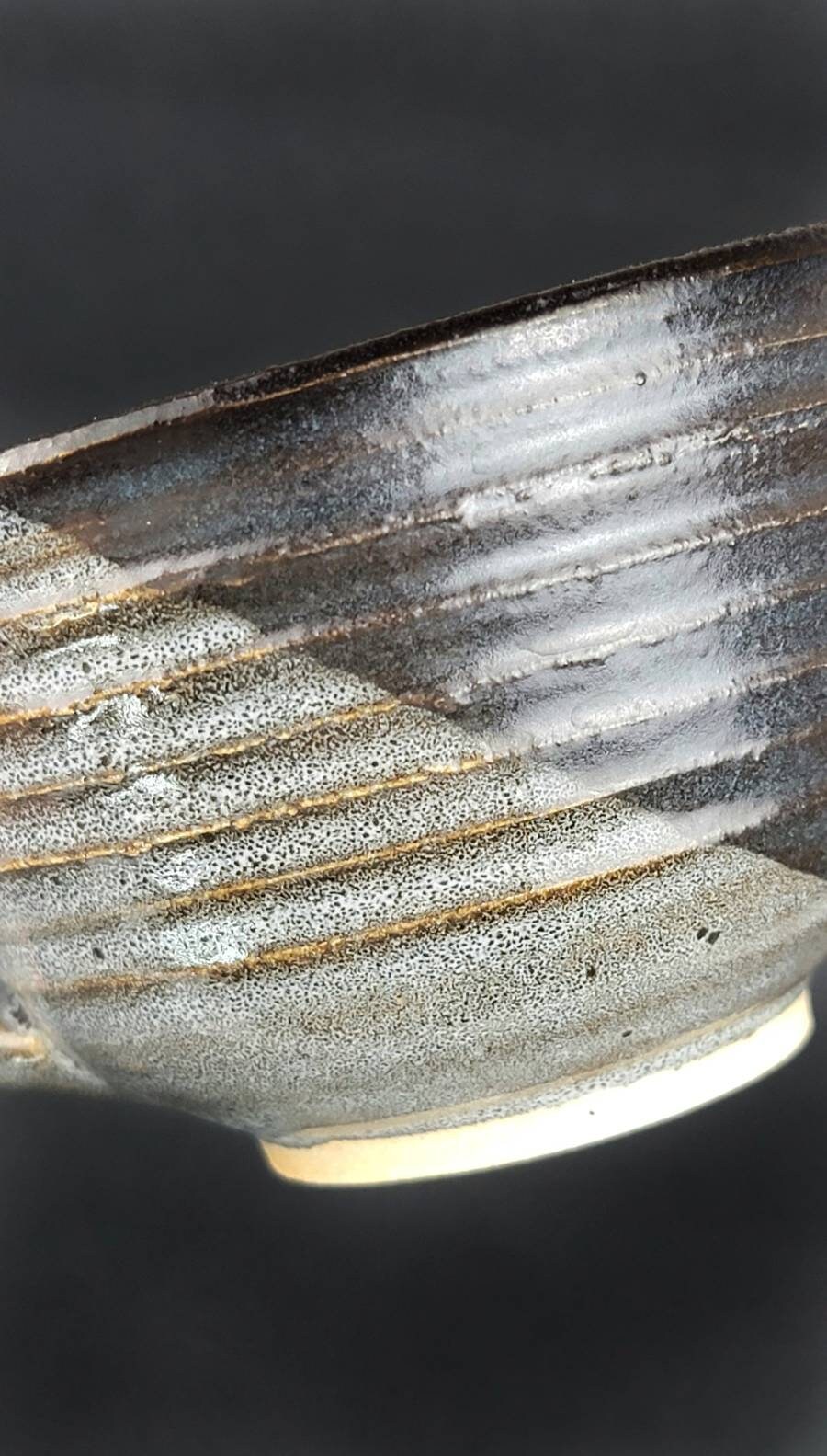 Small Cup and Saucer Black and White Diagonal Handmade Ceramic Cups ...