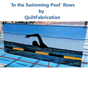 Swimming Silhouettes Quilt Row Pattern: Applique Swim Strokes (PDF ...