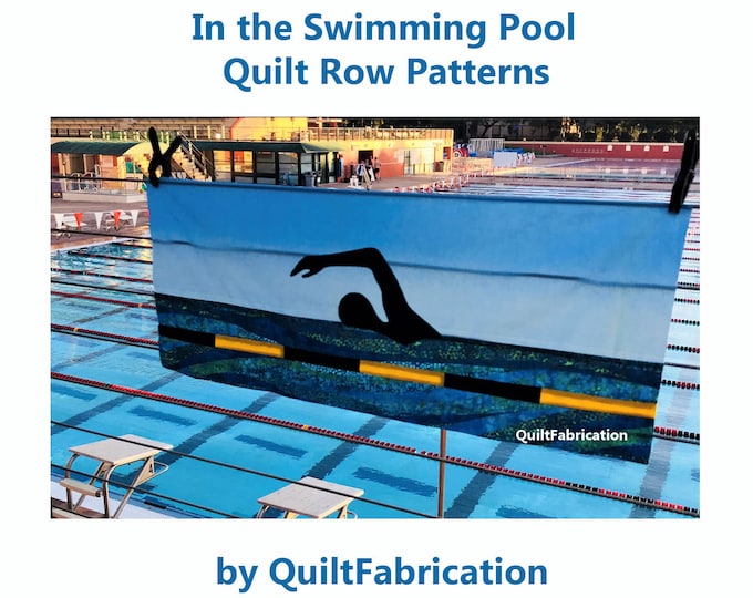 Swimming Silhouettes Quilt Row Pattern Rows Only Instant - Etsy