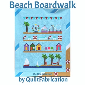 Beach Boardwalk, Queen/twin/lap Quilt Pattern, Intermediate Level ...