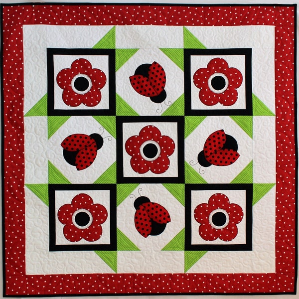 Ladybug Baby Quilt - Etsy