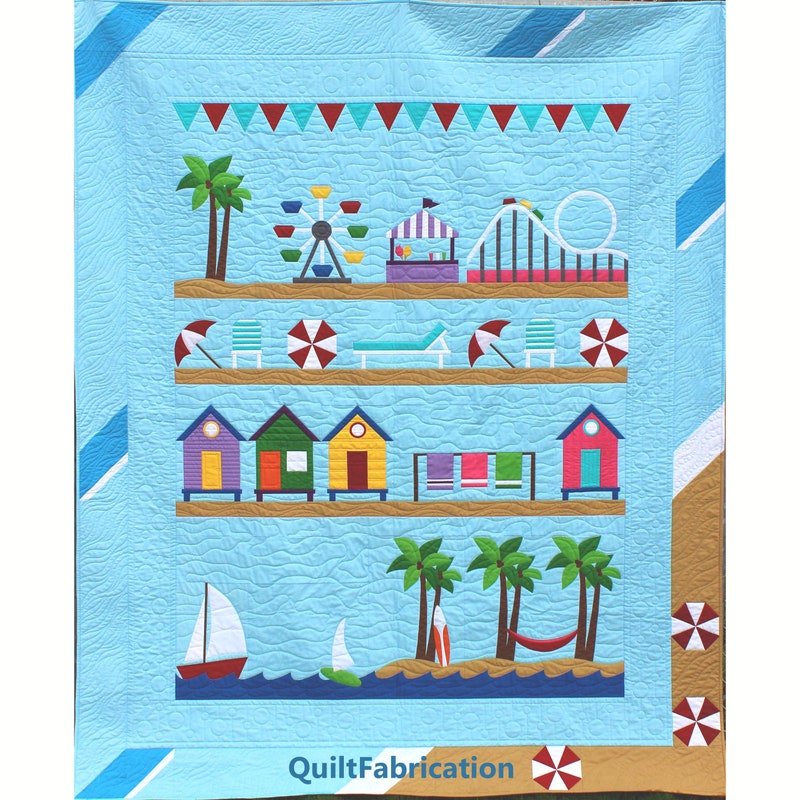 Beach Quilt Pattern - Etsy