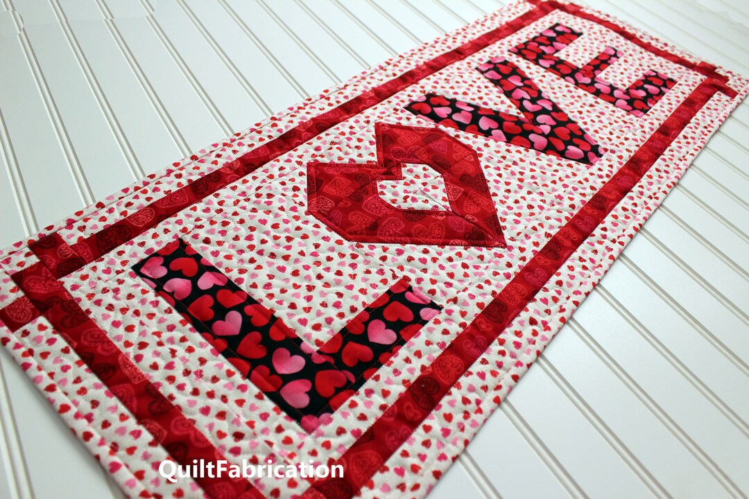 Love, Valentine Heart, Table Runner, Wall Decor, Easy Beginner PDF ...