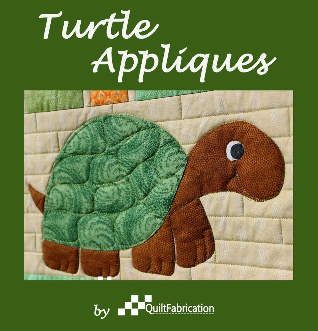 Turtle Applique Pattern: Reptile Quilt (PDF Pattern) - Etsy