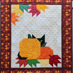 Pumpkin Peek-a-boo, Fall Wall Hanging, Easy Quilt Pattern - Etsy