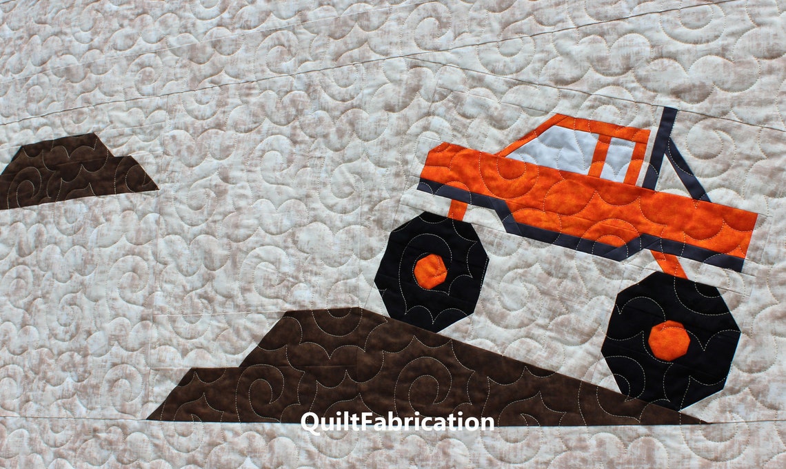 Monster Truck Jam, Multi-size Intermediate Quilt Pattern, PDF Download ...