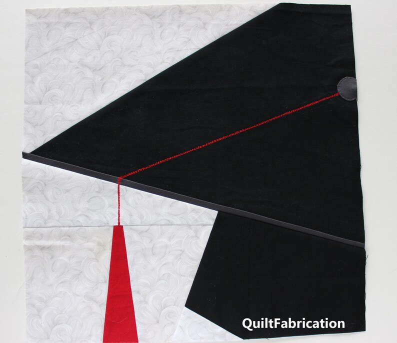 Grad Cap Quilt Block Graduation Gift School Quilt Block - Etsy