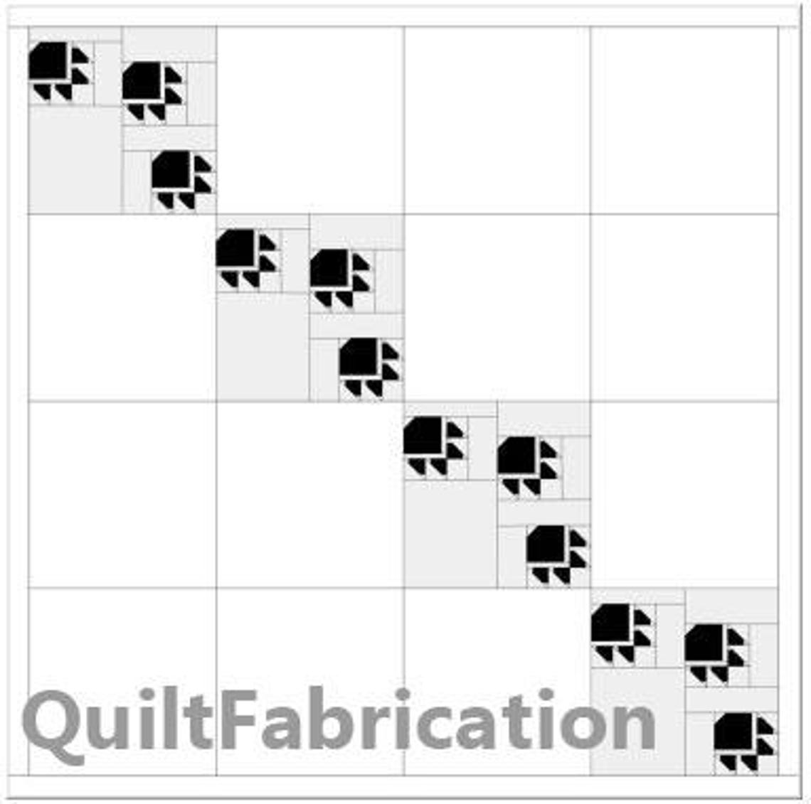 Paw Prints Quilt Block, Easy Beginner Pattern, Instant Download PDF ...