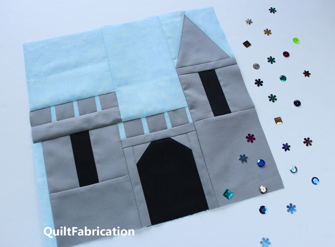 Castle Quilt Block: Easy Beginner Fairy Tale Pattern (PDF Download) - Etsy