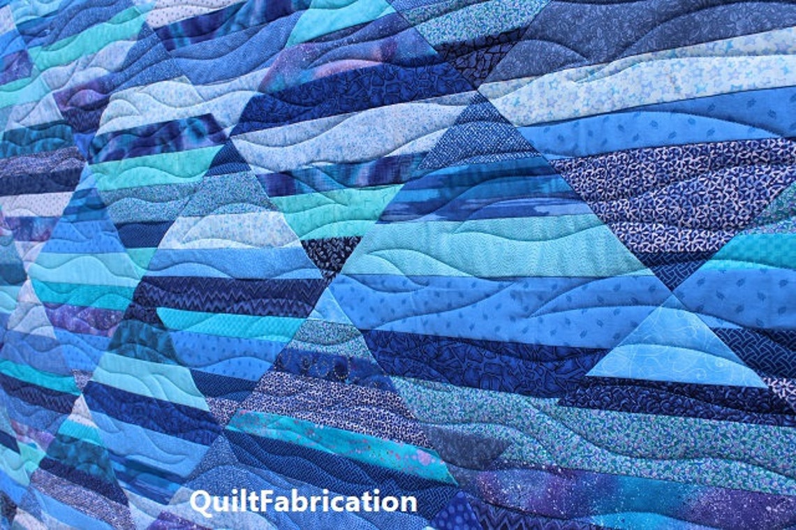 Seafarer Quilt Pattern Nautical Sailboat Easy Scrap Quilt - Etsy