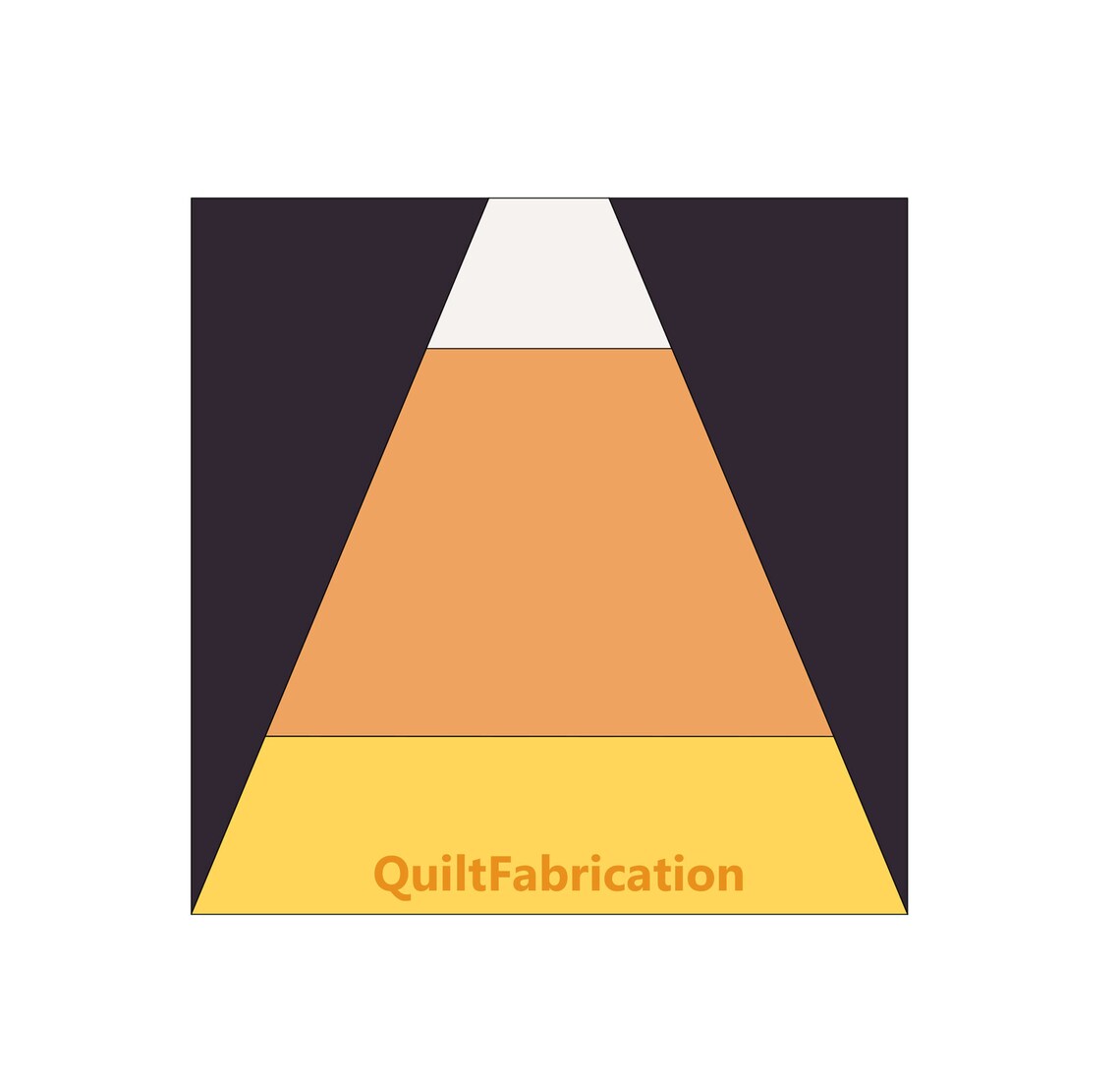 Halloween Candy Corn Quilt Block, Easy Piecing, Beginner PDF Quilt ...