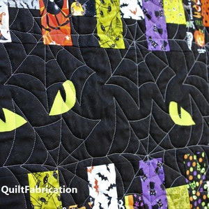 Halloween Fright Night Quilt Pattern: Easy Strip Quilt (PDF Download ...
