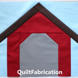 Dog House Quilt Block, Multi Size Pattern, Easy Beginner, PDF Download ...