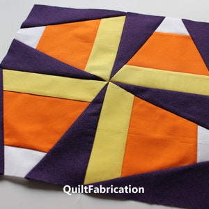 Halloween Candy Corn Quilt Block, Easy Piecing, Beginner PDF Quilt ...