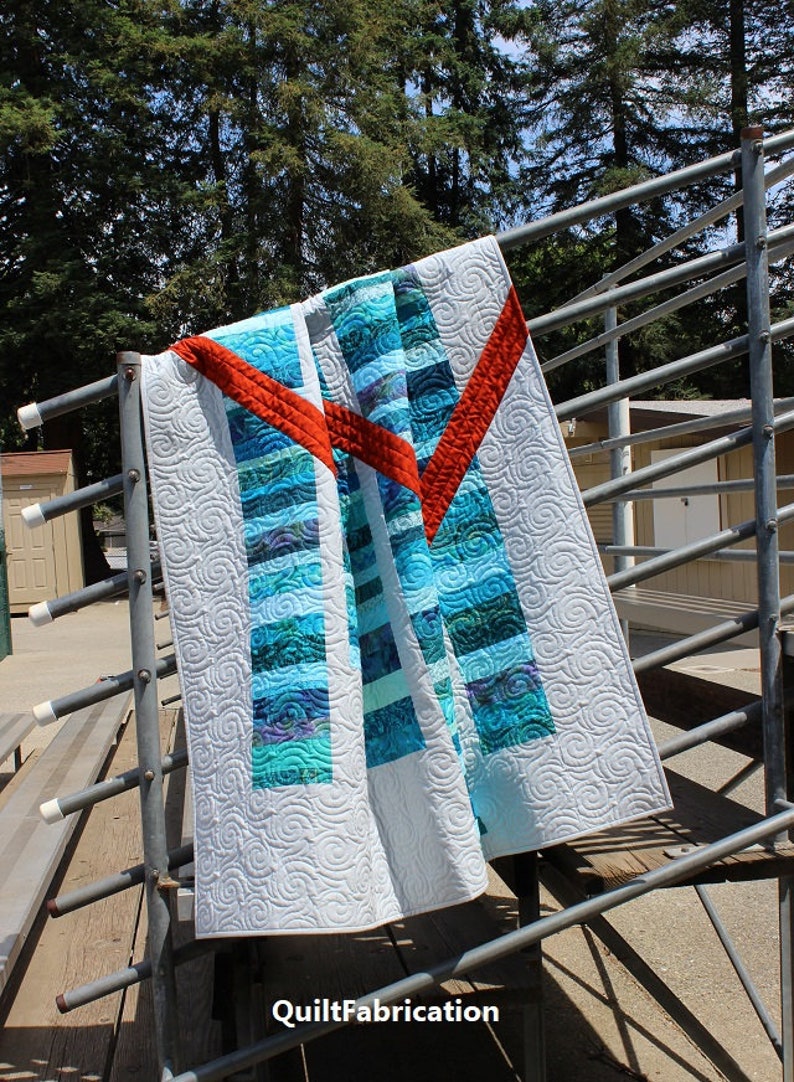 Stock Market Scrap Quilt String Quilt Lap Twin Quilt | Etsy