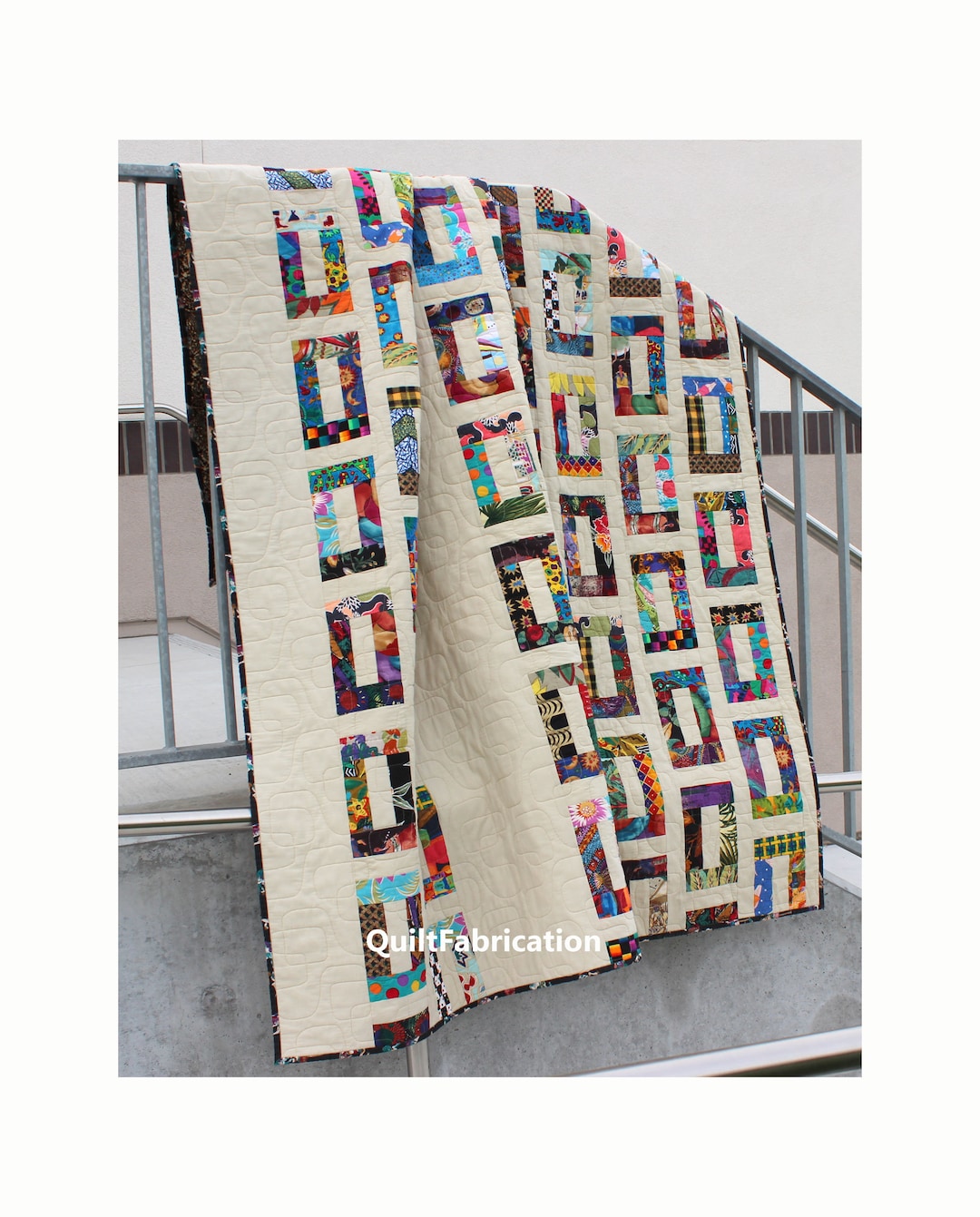 Slots Quilt Pattern: Modern Charm Square Lap/twin Quilt (PDF Download ...