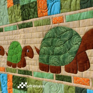 Turtle Applique Quilt Pattern: Instant Download PDF, Kids Toddler Quilt ...