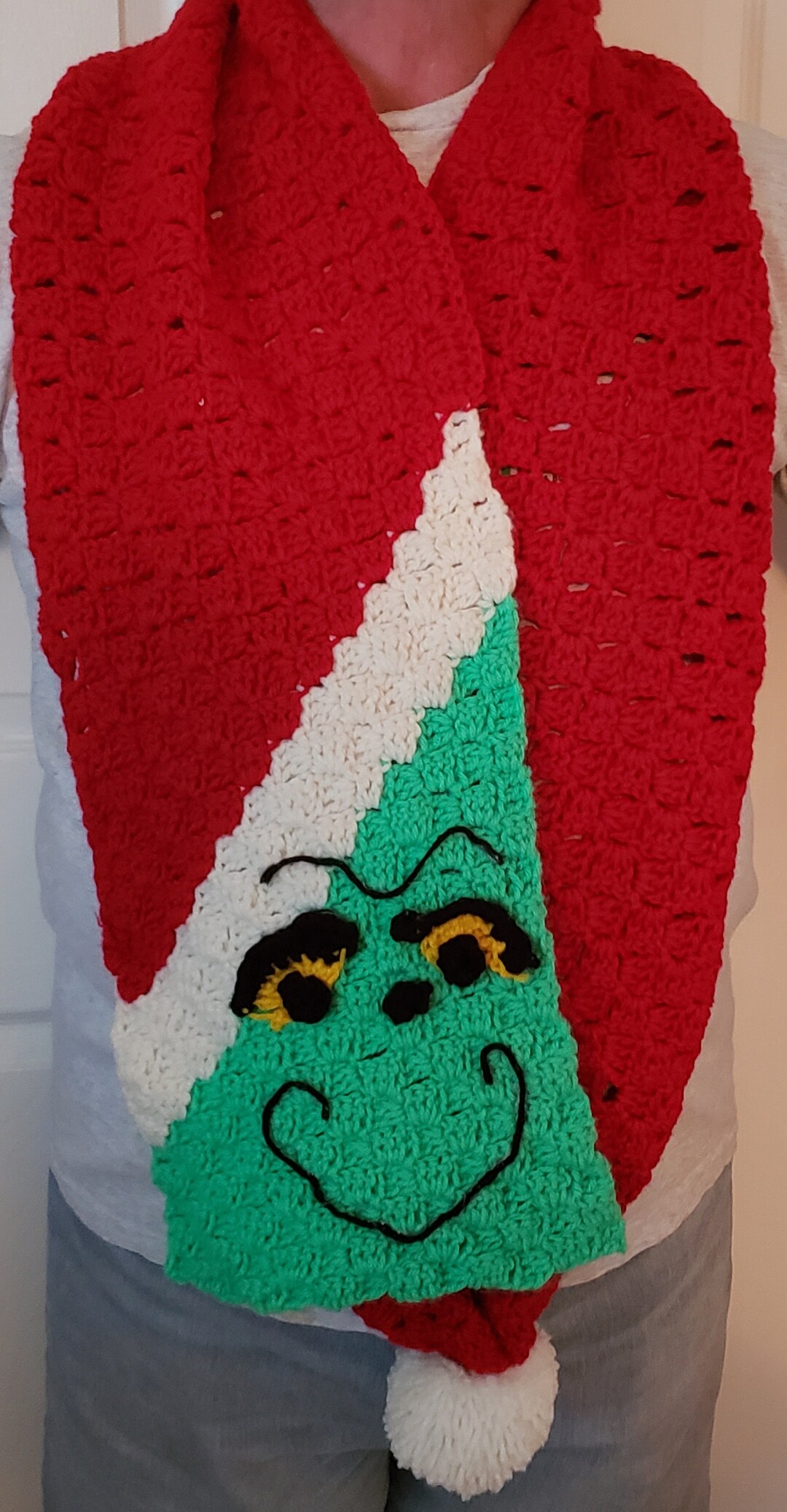 Handmade Crochet Happy Elf Scarf - Etsy