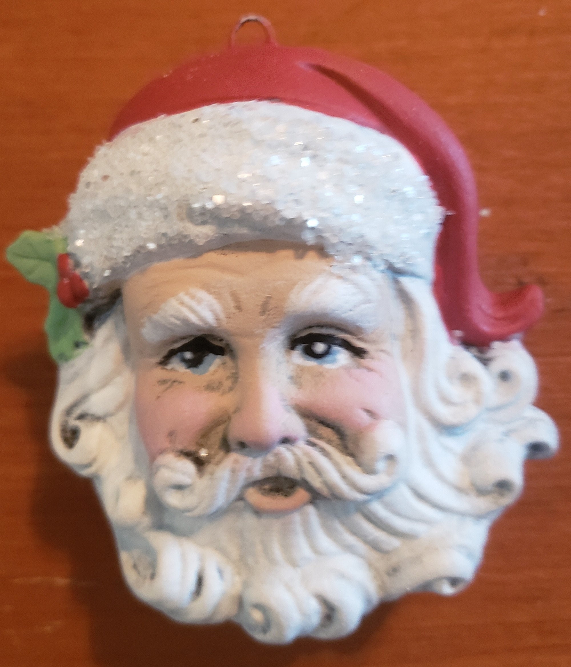 Santa Head Tree Ornament 3 Styles to Choose From - Etsy