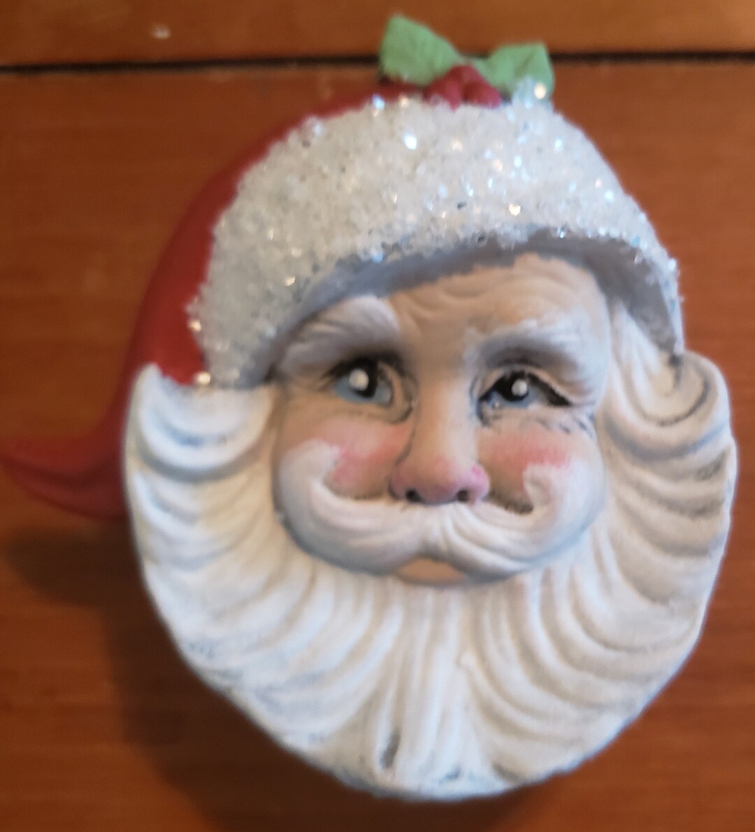 Santa Head Tree Ornament 3 Styles to Choose From - Etsy