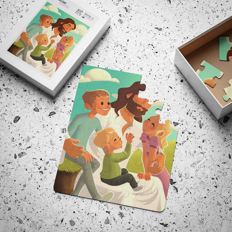 Jesus With Children - Kids' Puzzle, 30-piece - Sunday Christian Puzzles ...