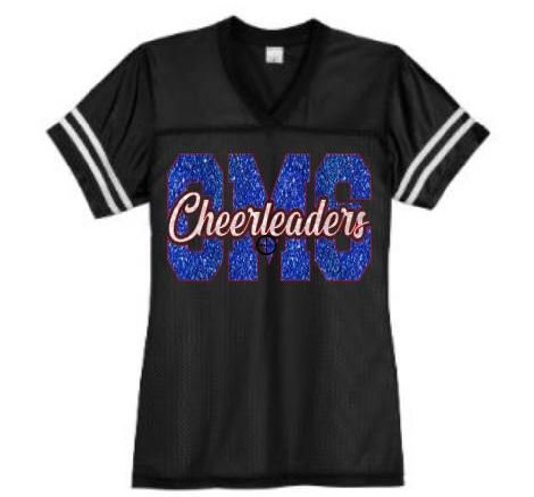 OMS Cheerleading ONLY Glitter Jersey - Etsy