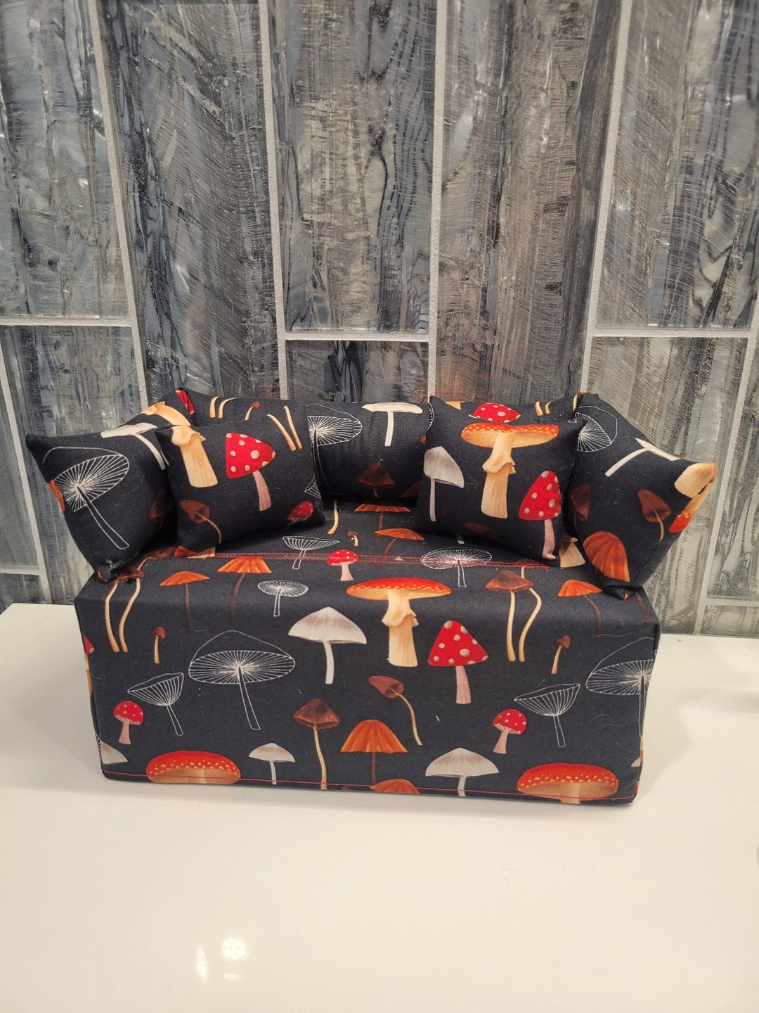 Handmade Couch/sofa Mushrooms Tissue Box Cover (tissue Box Not Included ...
