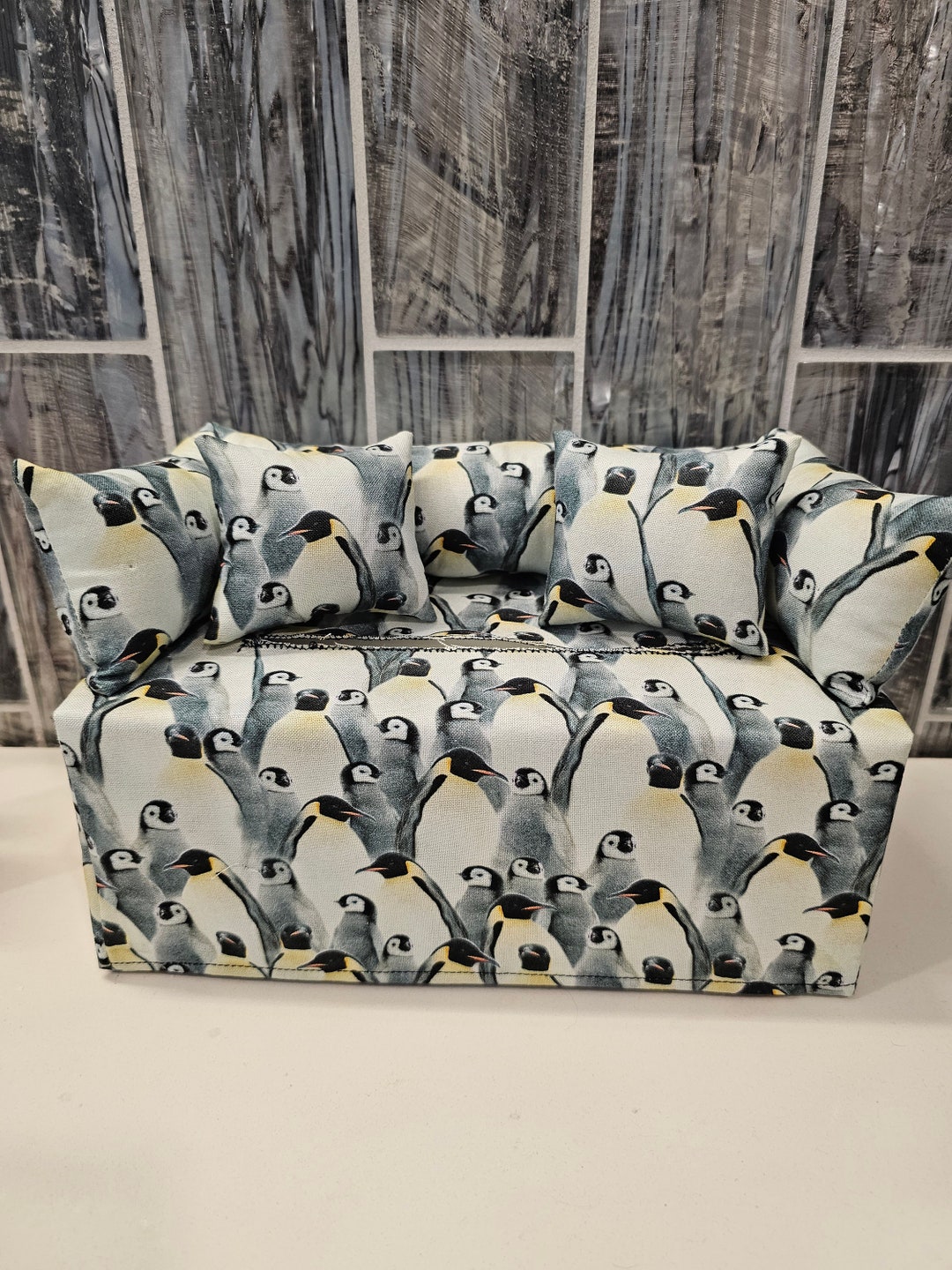 Hand-made Penguin Couch/sofa Tissue Box Cover (tissue Box Not Included ...