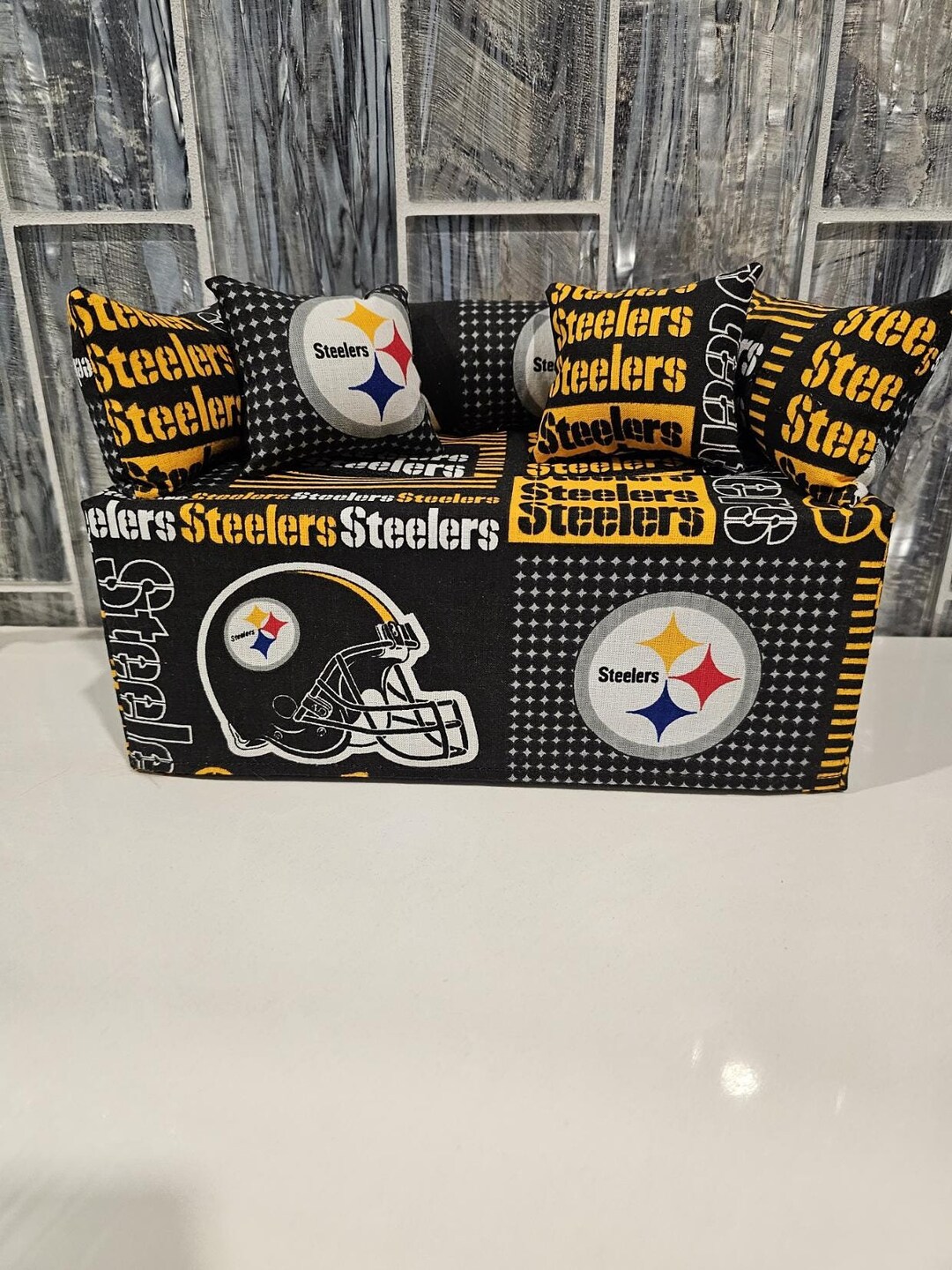 Hand-made Steelers Couch/sofa Tissue Box Cover (tissue Box Not Included ...