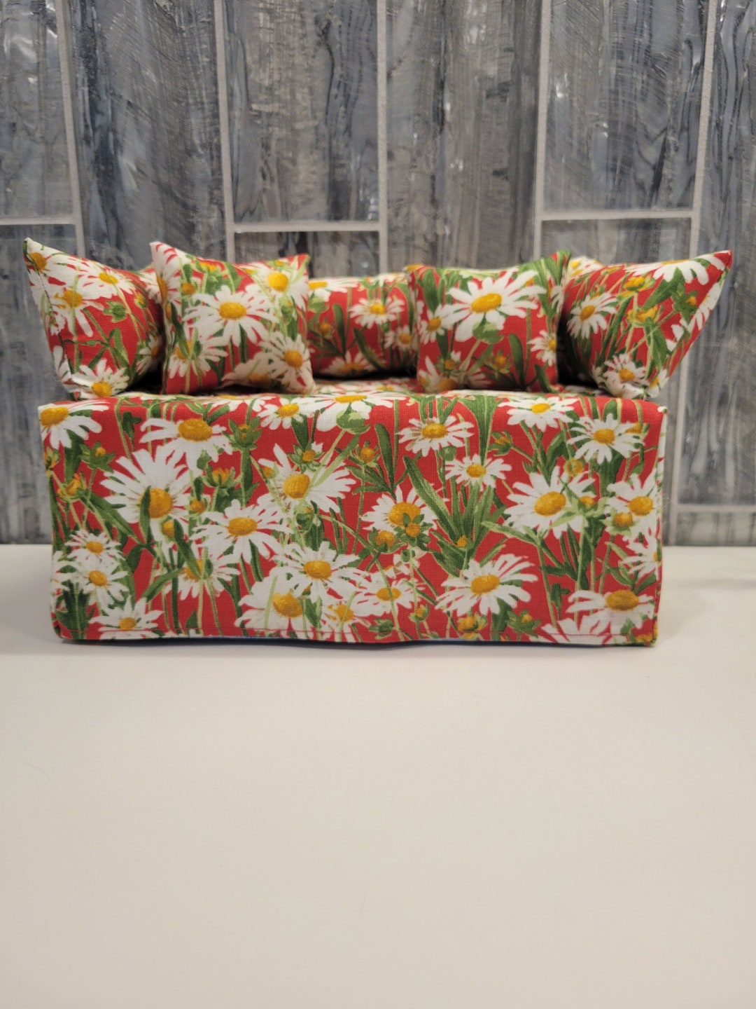 Handmade Couch/sofa Daisy Tissue Box Cover (tissue Box Not Included) - Etsy