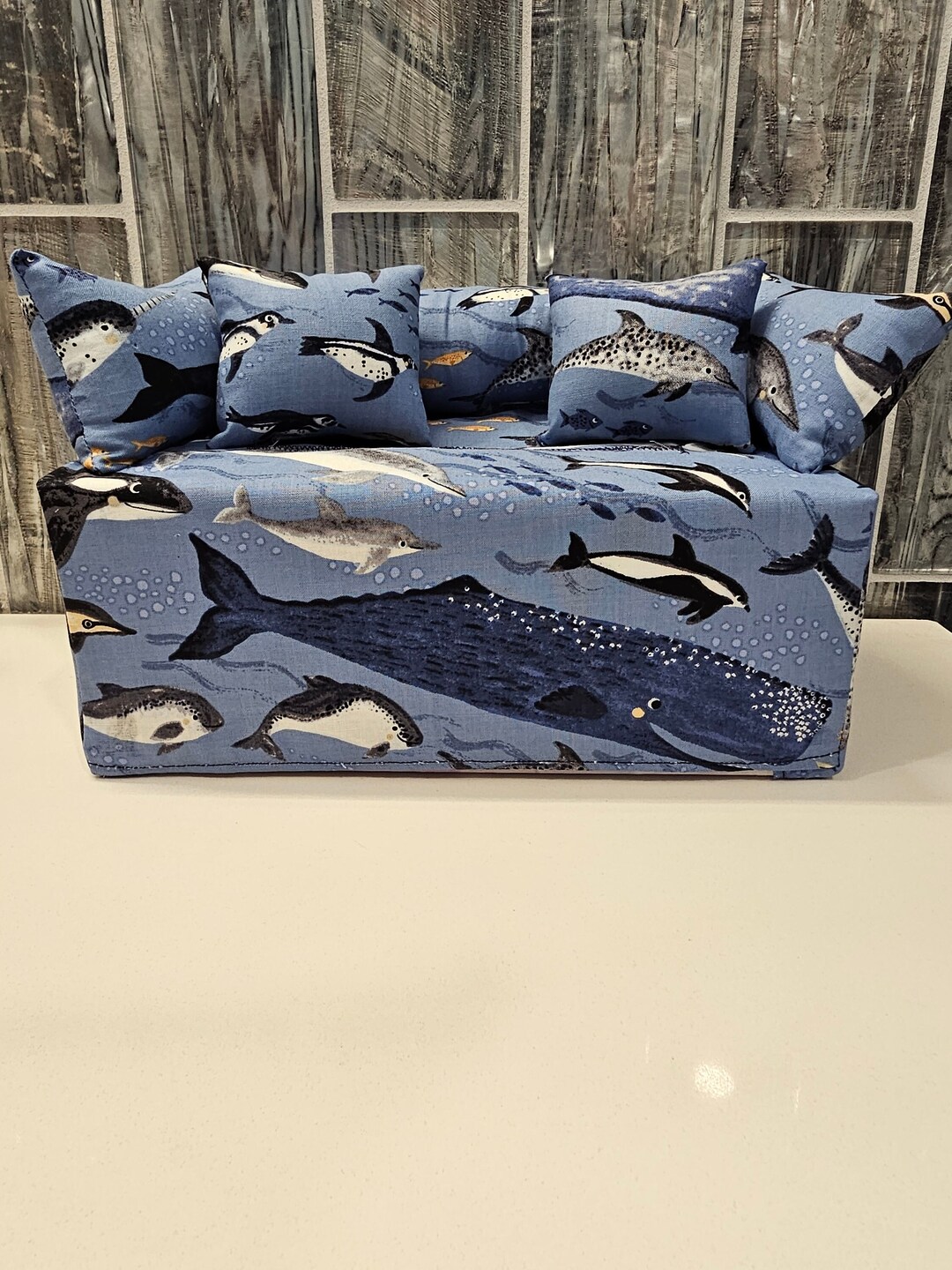 Hand-made Creatures of the Sea Couch/sofa Tissue Box Cover - Etsy
