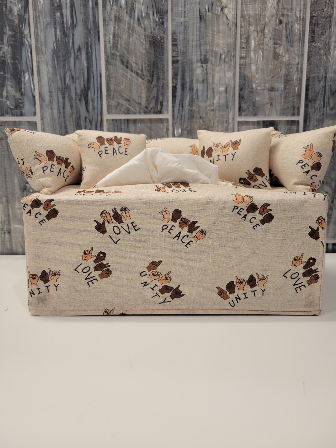 Handmade Sign Language Couch/sofa Tissue Box Cover - Etsy
