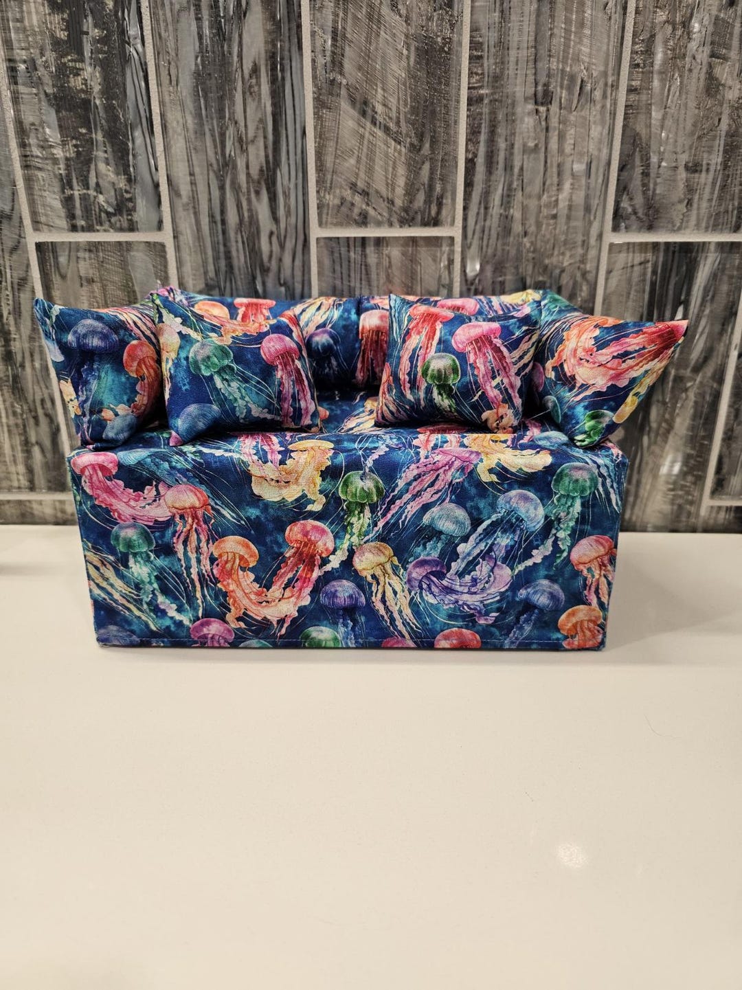 Handmade Colorful Jelly Fish Tissue Box Cover (tissue Box Not Included ...